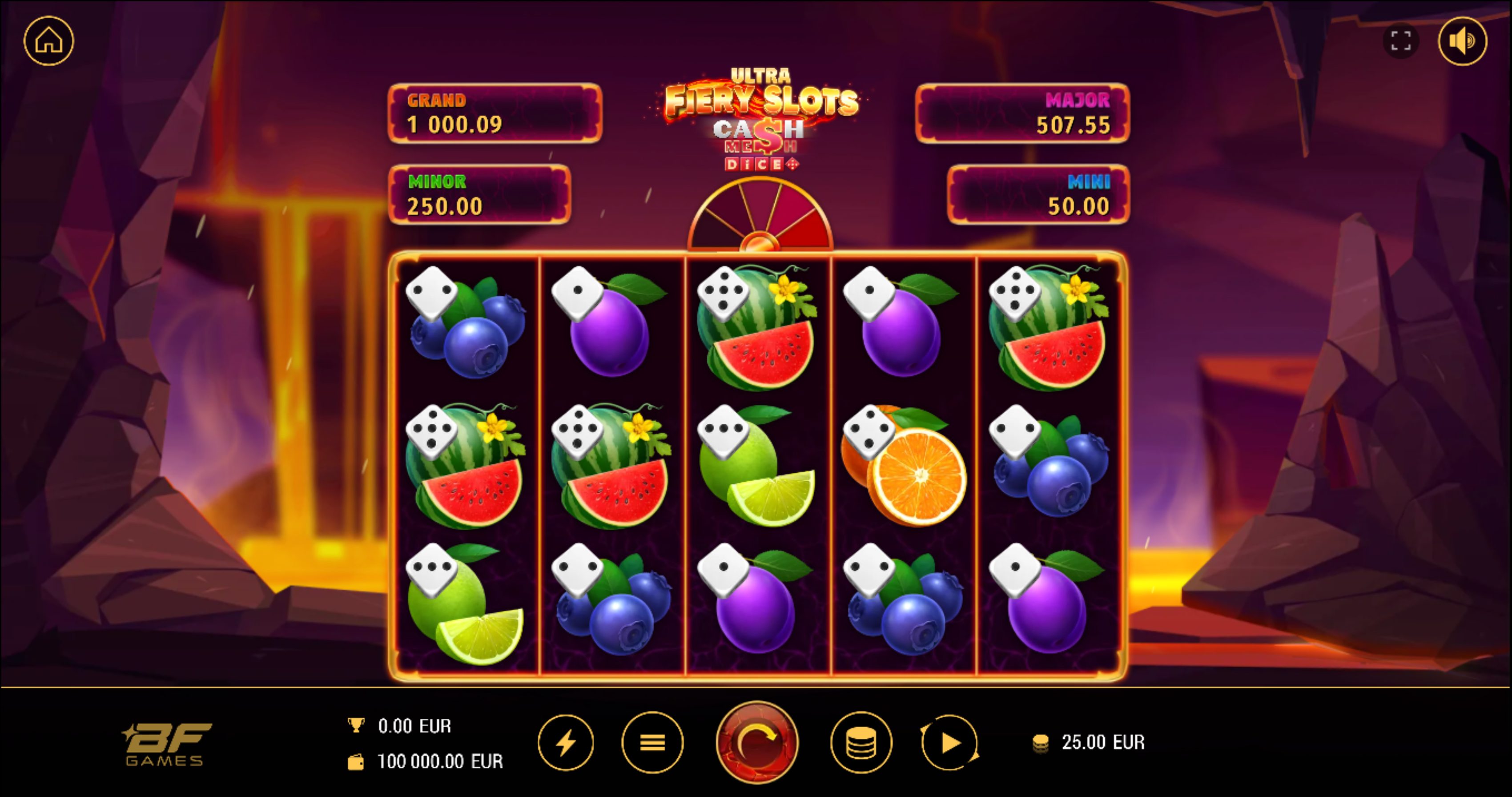 Fiery Slots Cash Mesh Ultra Dice - BF Games