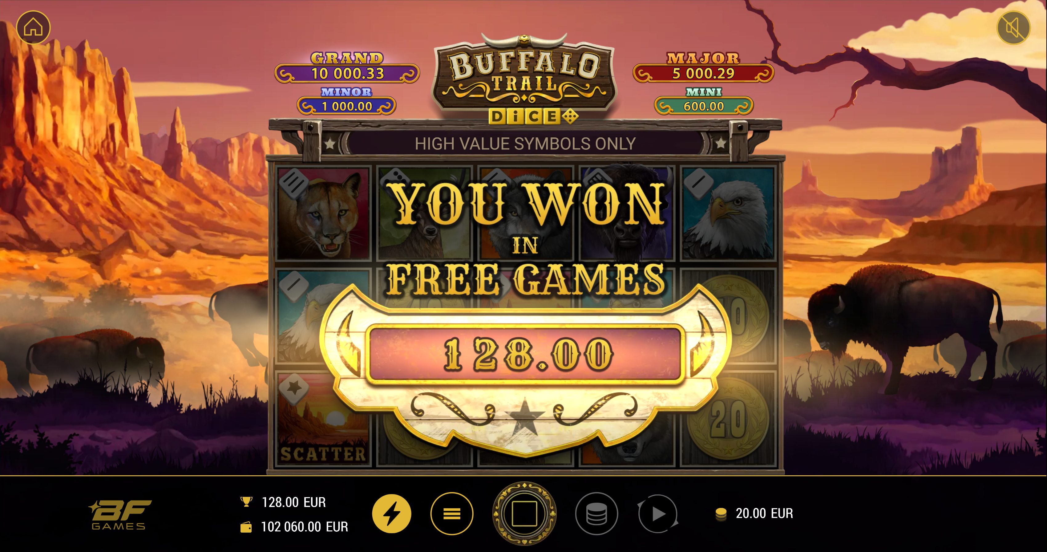 Buffalo Trail Dice - BF Games